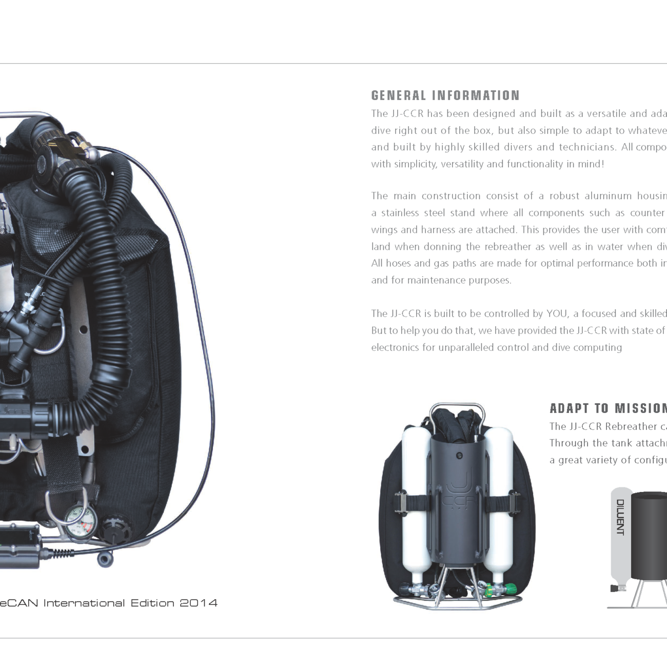 JJ-CCR DiveCAN Rebreather International Edition without cylinders - JJ ...